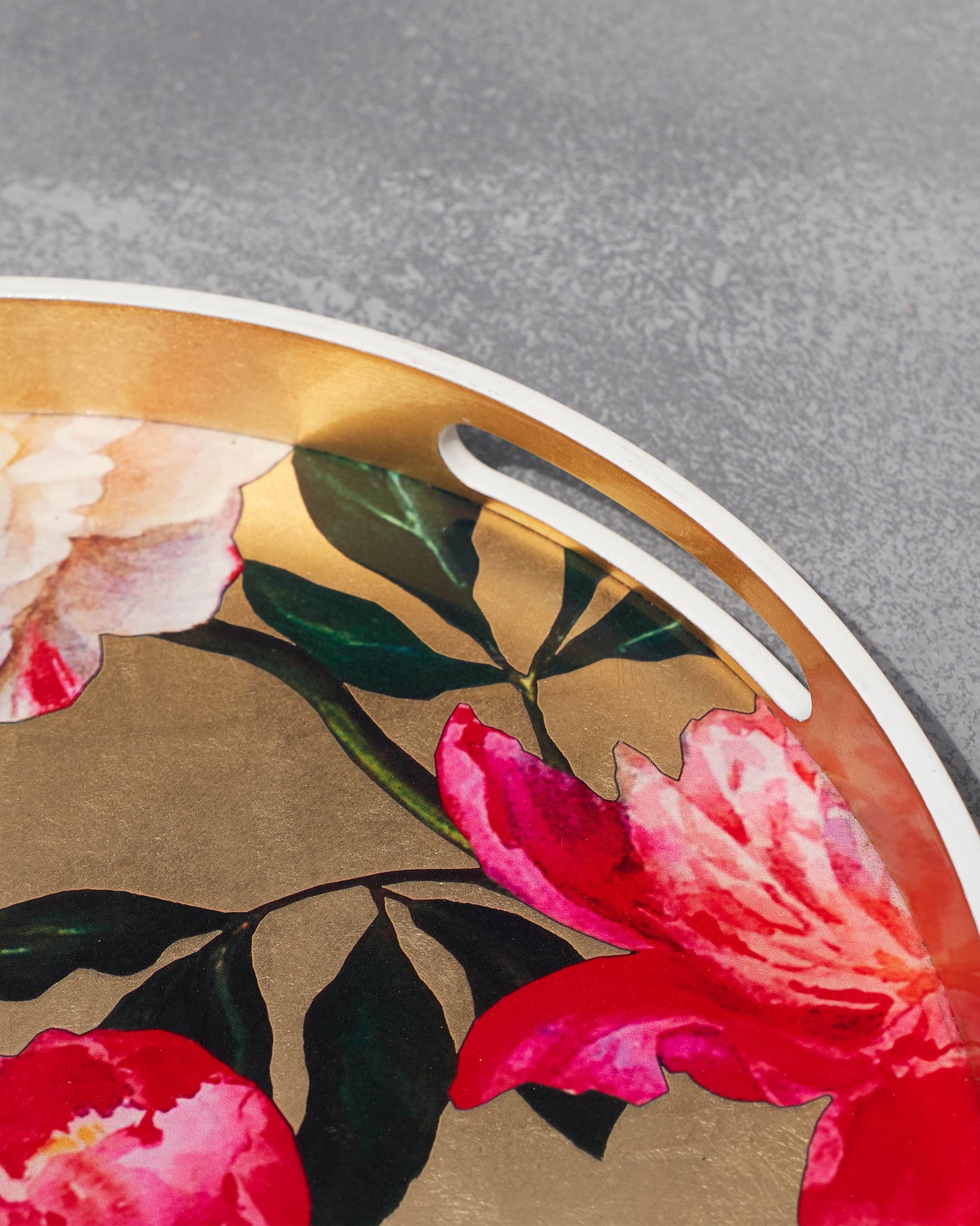Sitara Peony Tray - Round – Nicobar
