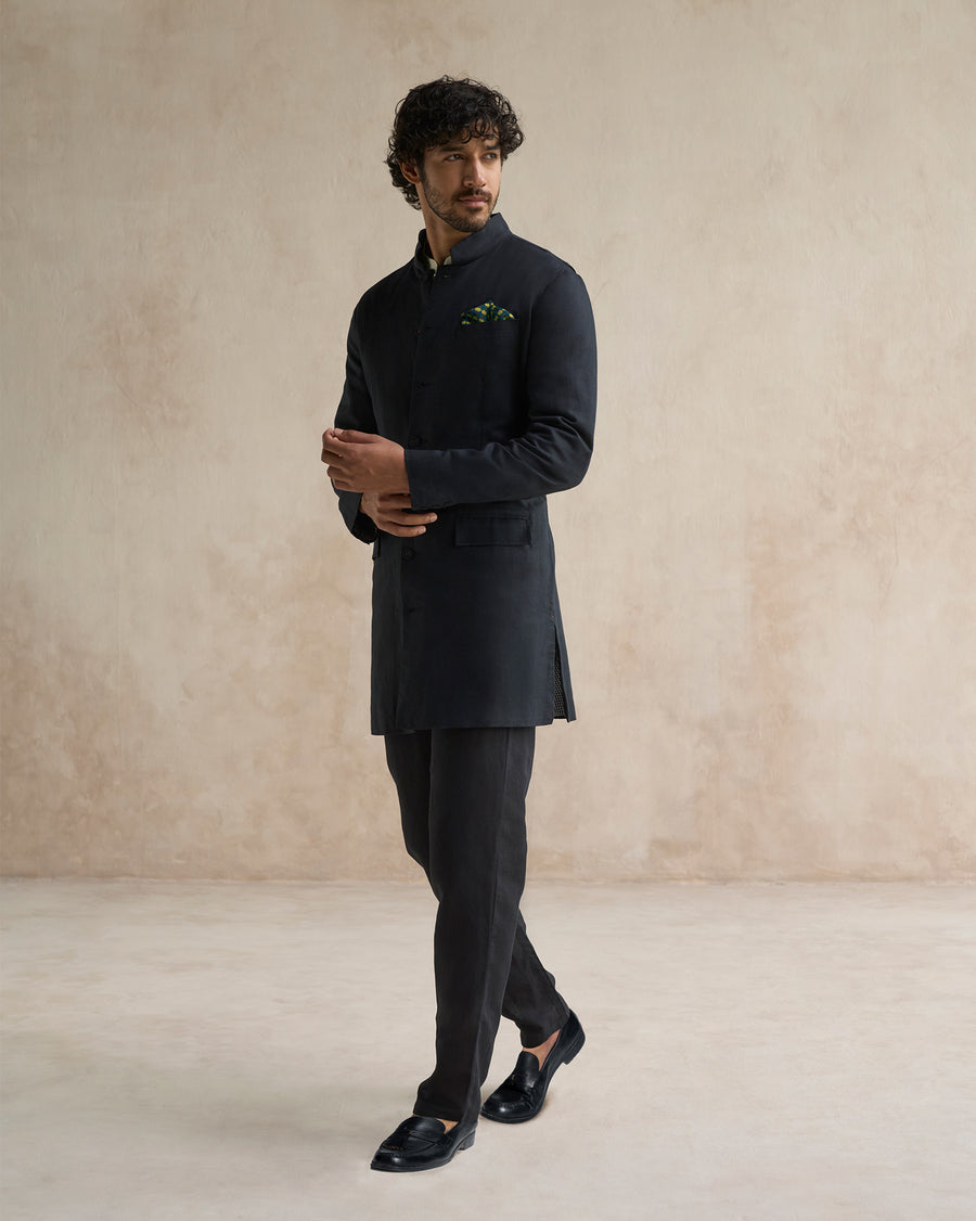 Negombo Bandhgala - Black – Nicobar