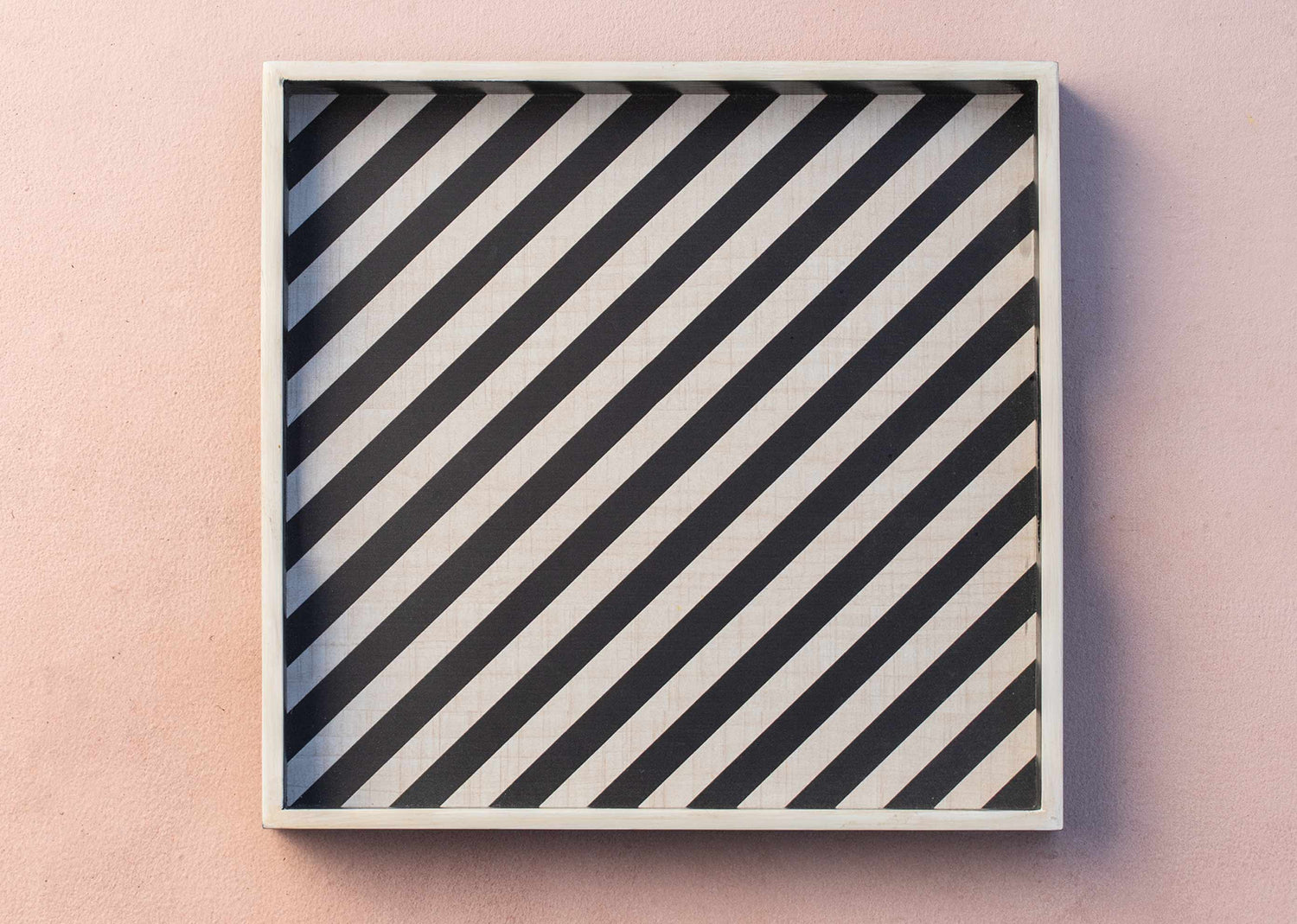 Mime Stripe Wooden Tray – Nicobar