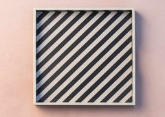 Mime Stripe Wooden Tray – Nicobar