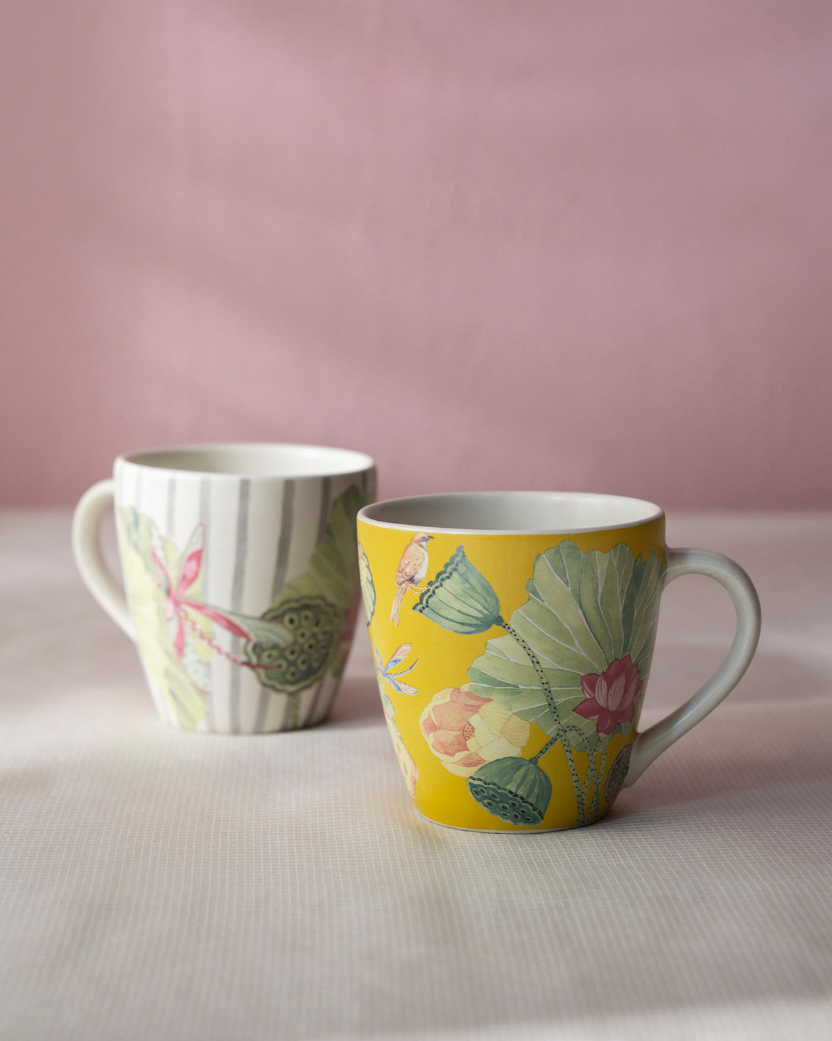 Lotus Garden Mugs (Set of 2) – Nicobar