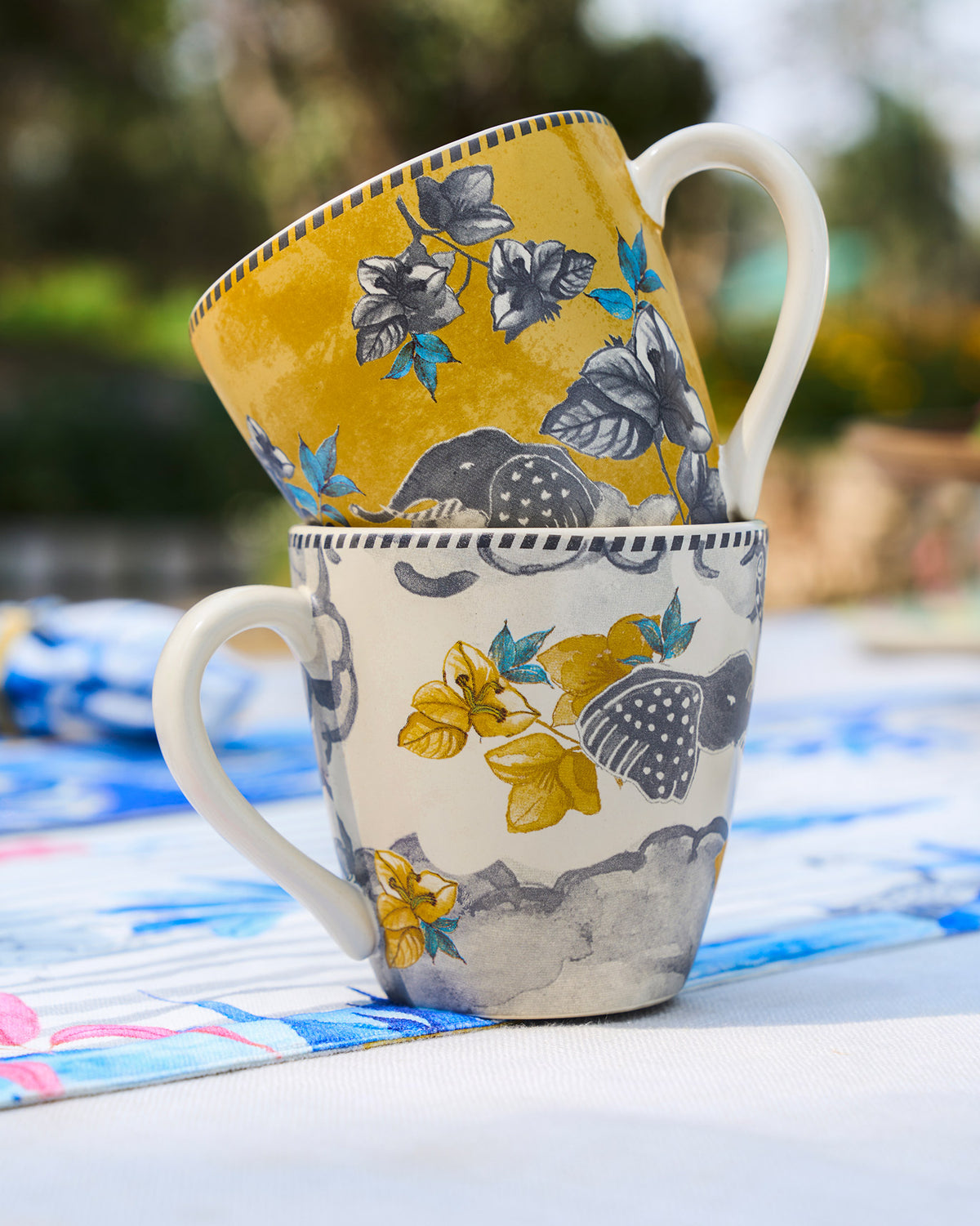 Bougainvillea Mugs (Set of 2) – Nicobar